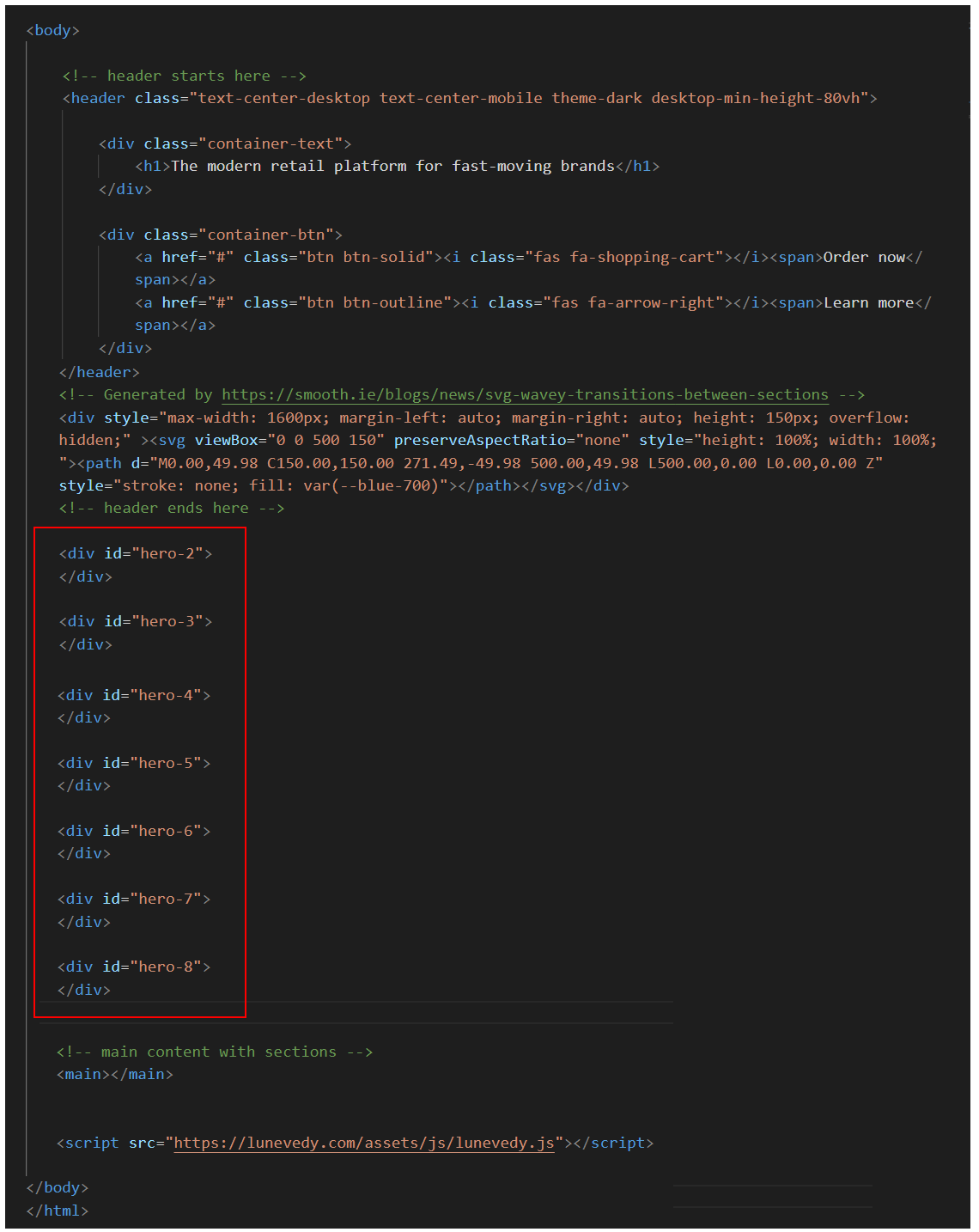 Hero Blocks Portfolio Project | Web Design & Development Tutorials | Brendan Munnelly