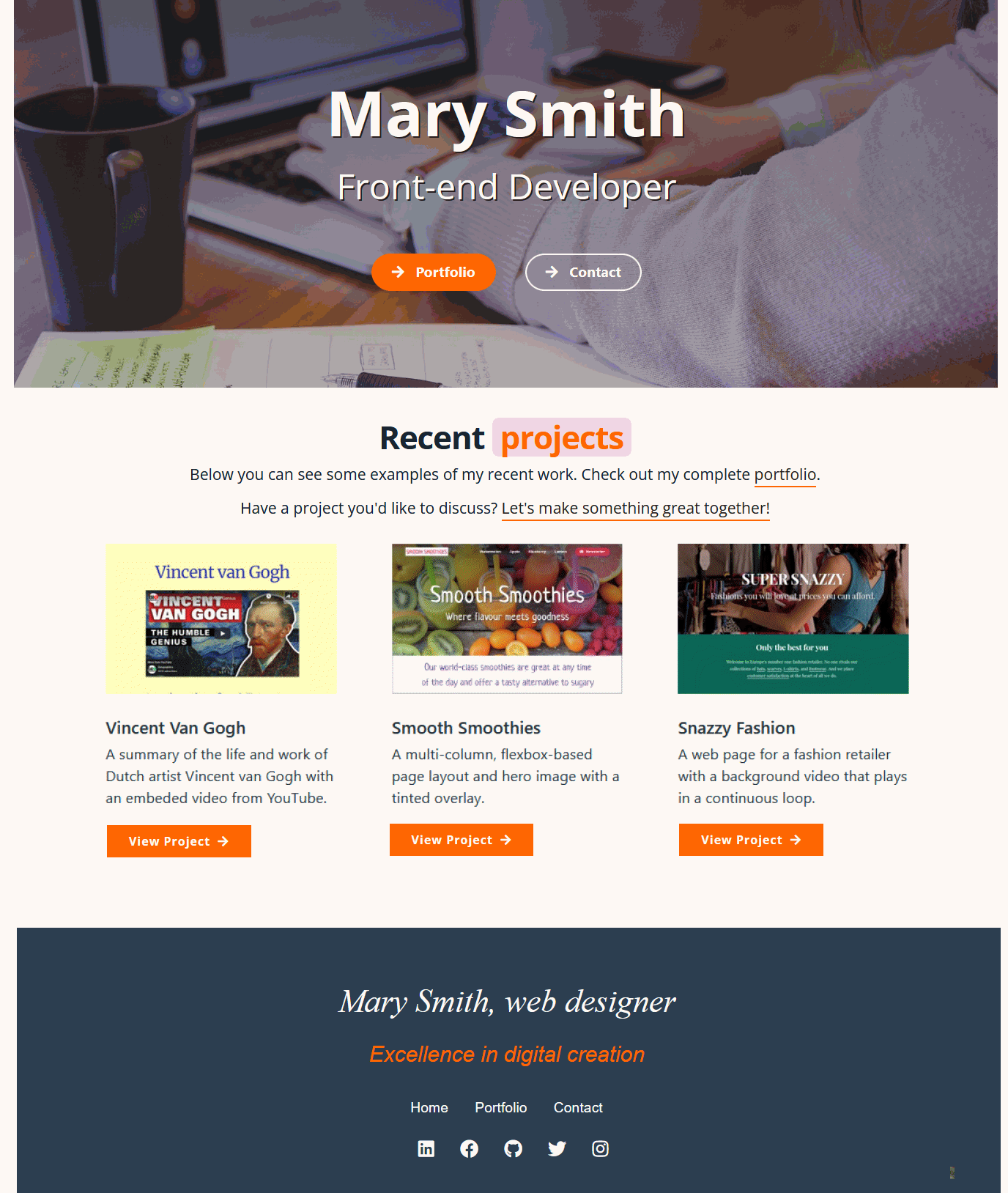 Personal Portfolio Website | Web Design & Development Tutorials ...